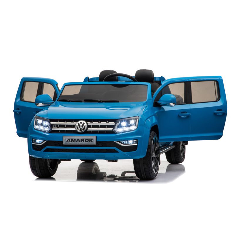 Volkswagen Amarok 12V Metallic blauw 2 zits Afstandsbediening Bluetooth ...