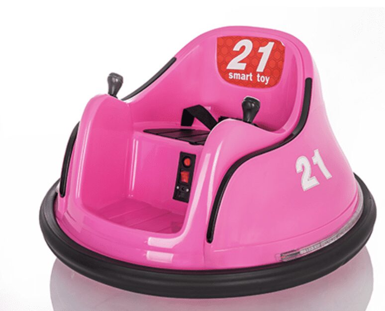 Elektrische bumper car bots auto roze met verlichting en afstandsbediening! - Omidbikes